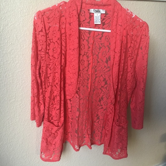 Jackets & Coats | Coral Floral Crochet Blazer | Poshmark